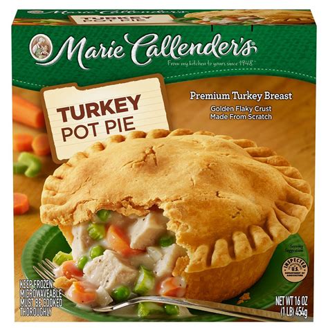 Marie Callenders Frozen Pot Pie Dinner Turkey 16 Ounce