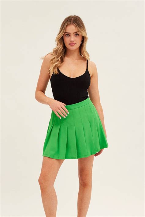 Green Skirt Tennis At Tyson Macgillivray Blog
