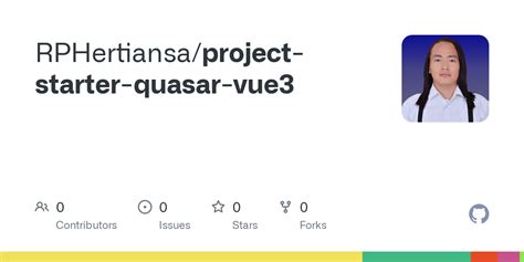 Github Rphertiansa Project Starter Quasar Vue