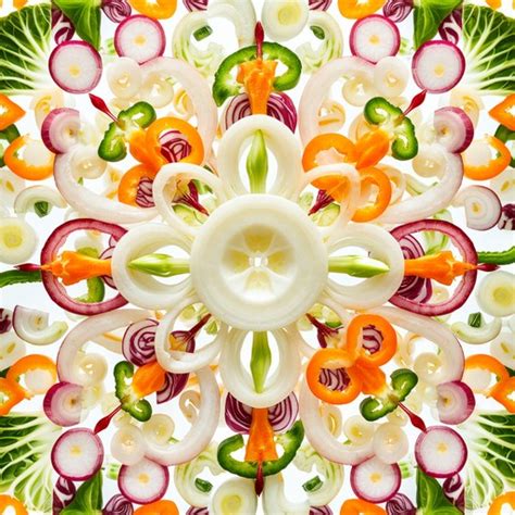 Free Vegetable Mandala Art Image Vegetables Mandala Pattern
