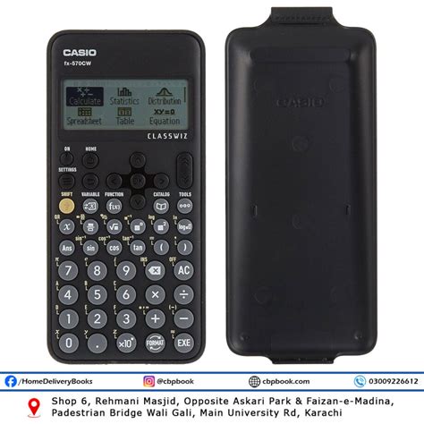 Casio Scientific Calculator Fx 570cw Classwiz Original Cbpbook