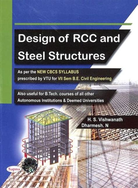 Buy Design Of Rcc And Steel Structures For 7 Sem Be Civil Engineering Vtu Book Online At Low