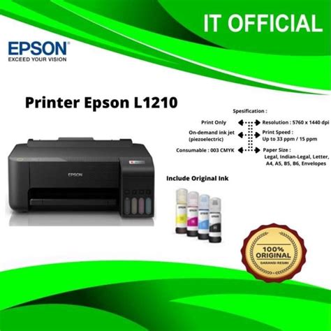 Promo Printer Epson L1210 Diskon 4 Di Seller Haveart Kapuk Kota