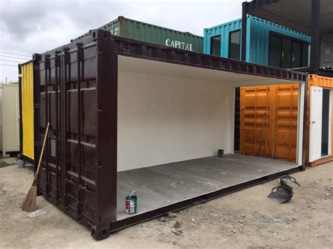 ตู้คอนเทนเนอร์ร้านตัดผม รอตกแต่งค่ะ ตู้คอนเทนเนอร์ ขนาด 20 ฟุต สถานที่จัดส่ง ปั้มซัสโก้ เซนท