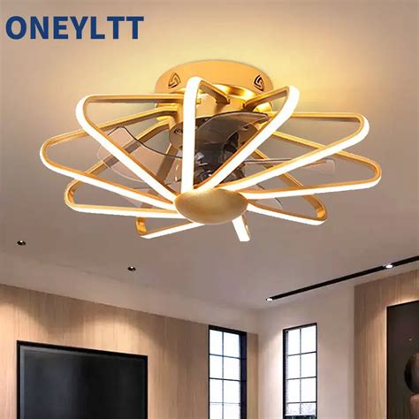 천장 환풍기 램프 팬 라이트 침실 거실 램프 통합 Led 팬 Ac 220v 원격 제어가 있는 순수 구리 모터