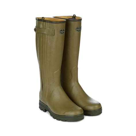 Le Chameau Chasseur Cuir Gummistiefel Hunting