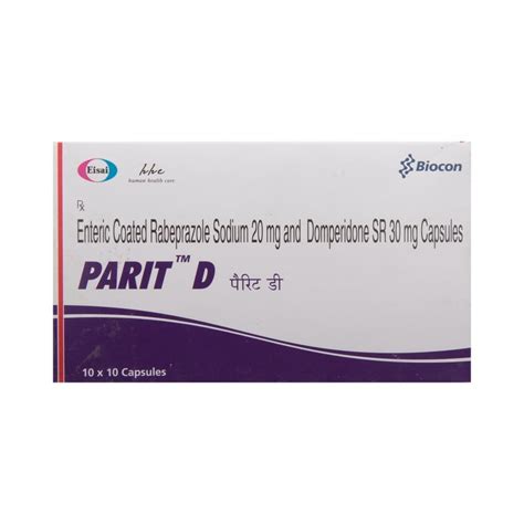 Parit D Capsule Sr At ₹ 147stripe Antacid And Gastro Protective Drug