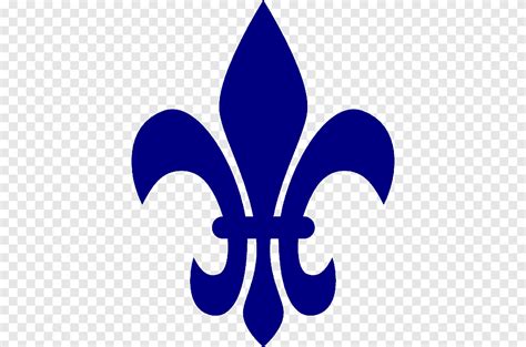 백합 문양 로얄 블루 스카우트 무료 백합 문양 푸른 잎 Png Pngegg
