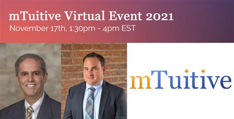 Mtuitive Inc Today November 17 Mtuitives Virtual