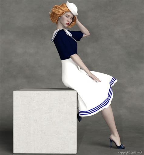 1940s Inspired Sailor Pin Up By Perlk On Deviantart
