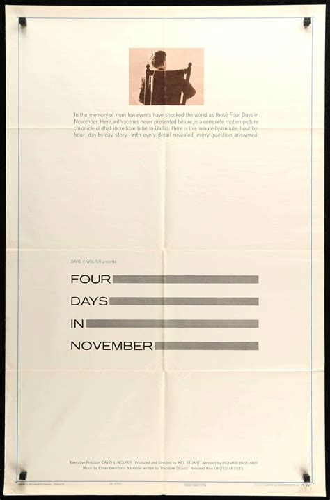 Four Days In November 1964 Original One Sheet Movie Poster Original