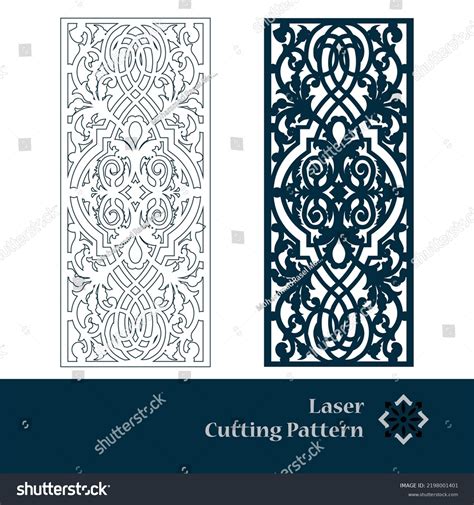 Laser Cnc Cut Pattern Vector Template Stock Vector Royalty Free
