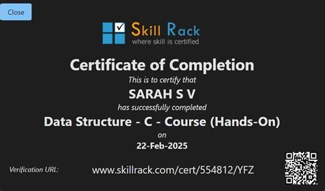 sarah s v on linkedin skillrack datastructures cprogramming codingjourney