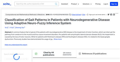 Classification Of Gait Patterns In Patients With Neurodegenerative Disease Using Adaptive Neuro