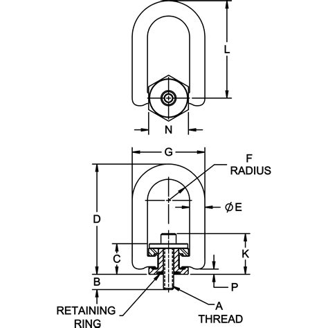 Cl 2500 Fshr 1 Forged Swivel Hoist Rings Carr Lane