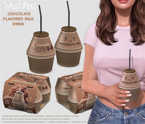 Second Life Marketplace Wn Chocolate Flavored Milk Drinks Boxed