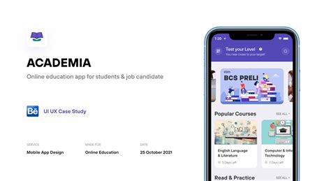 Online Education App UI UX Case Study Images Behance