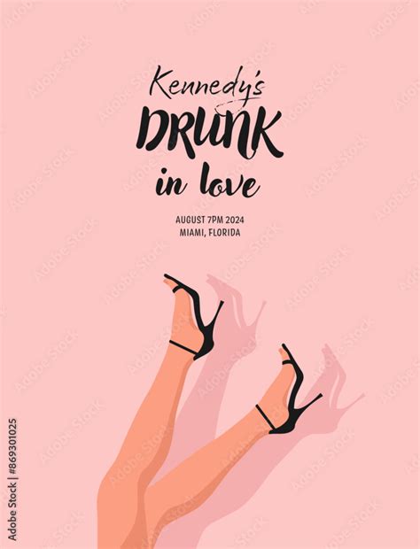 Hen Party Invitation Bachelorette Party Drunk In Love Bridal Shower