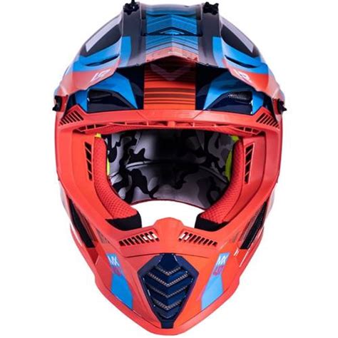 Capacete Ls2 Mx437 Fast Xcode Azulvermelho Só Capacetes