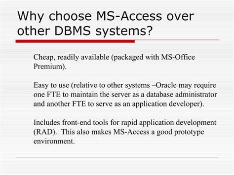 Microsoft Access Powerpoint Final Ppt Databases Computer Software