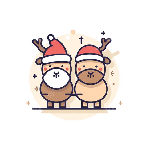 산타 모자를 쓴 순록 Png 일러스트 Psd 및 클립 아트에 대한 무료 다운로드 Pngtree