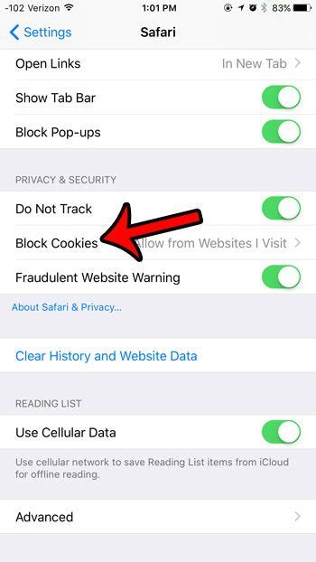 How To Block All Cookies In Ios 9 Solve Your Tech