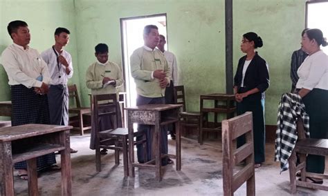 မြန်အောင်မြို့နယ်အတွင်းရှိ တက္ကသိုလ်ဝင်တန်းစာမေးပွဲ ကျင်းပမည့် စာစစ်ဌာန ၇ ခု ပြင်ဆင်ထားရှိမှုန