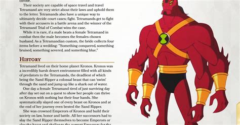 Made A Tetramand Race From Ben 10 Would Love Feedback And Suggestions