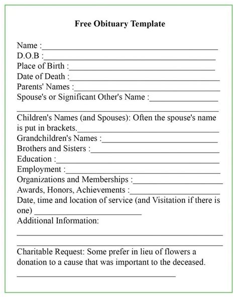 Pin On Obits