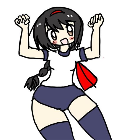 「black Hair Blue Buruma」 Illustration Imageslatest