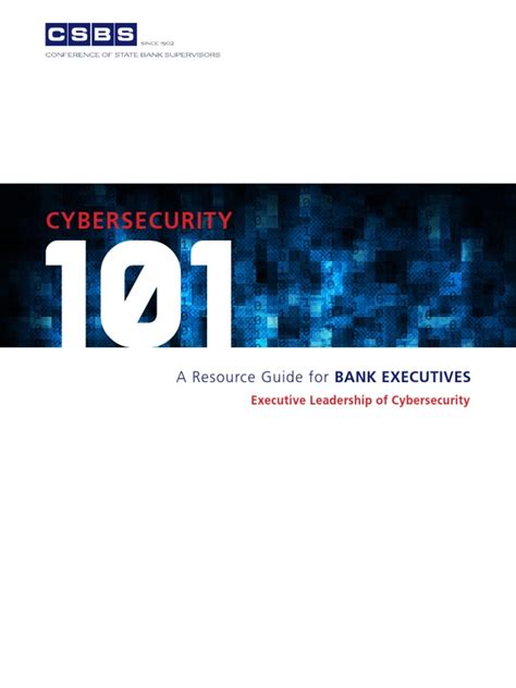 Csbs Cybersecurity 101 Resource Guide Final Pdf Pdf Threat Computer Computer Security