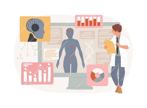 Premium Vector Aisupported Medical Research Abstract Concept Vector Illustration