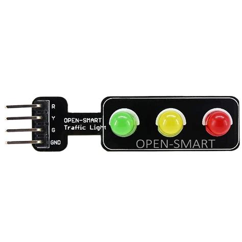 LED Traffic Lights Signal Module Digital Signal Output Traffic Light Module RoboticsDNA