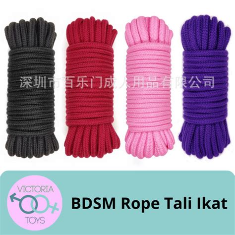 Promo BDSM Rope Tali Ikat Alat Bantu Pemuas Sex Toys Pria Wanita Merah 10 Meter Jakarta