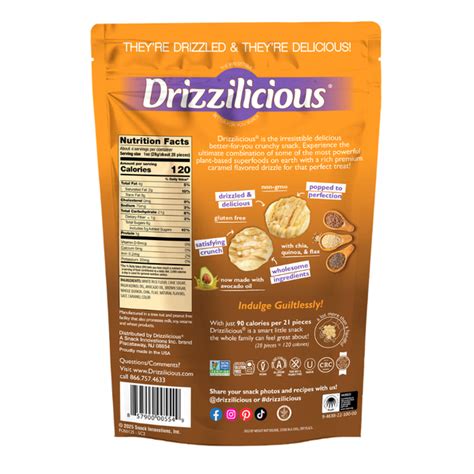 Drizzilicious Mini Rice Cake Bites Salted Caramel Same Day Delivery