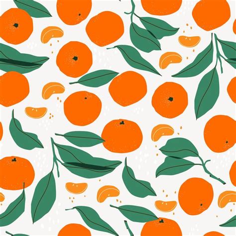 Tangerine Pattern Vector Art Icons And Graphics For Free Download