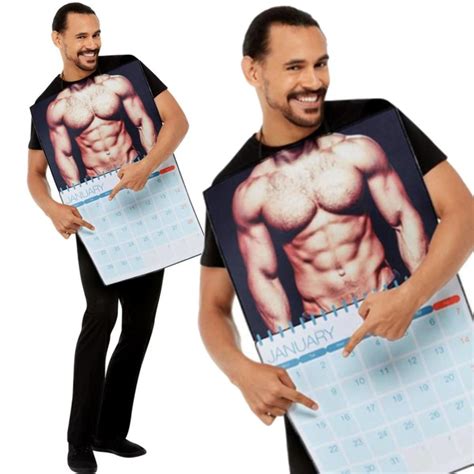 Sexy Calendar Costume For Men By Smiffys 55036 Karnival Costumes
