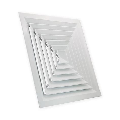 Air Conditioner Terminal 4 Way Ceiling Diffusers For Hvac System Air