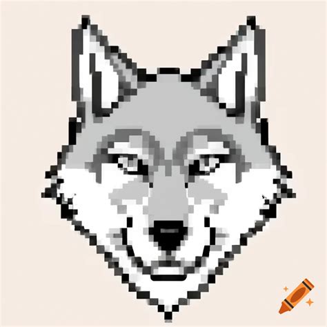 Pixel Art Of Anthropomorphic Wolf Character On Craiyon