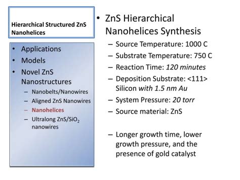 Zns Nanostructures Synthesis Characterization And Theory Defense Presentation Pptx