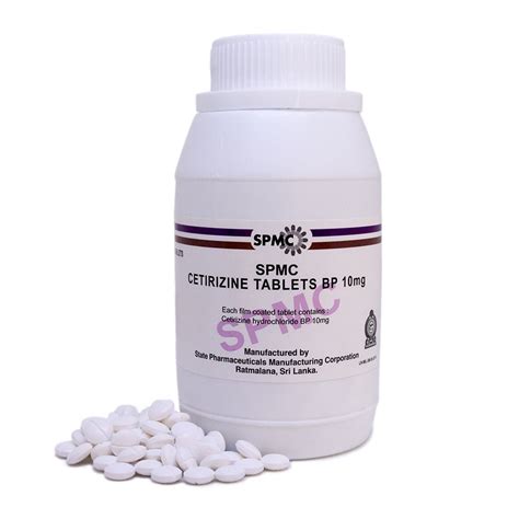 Cetirizine Tablets Bp 10 Mg Spmc State Pharmaceuticals