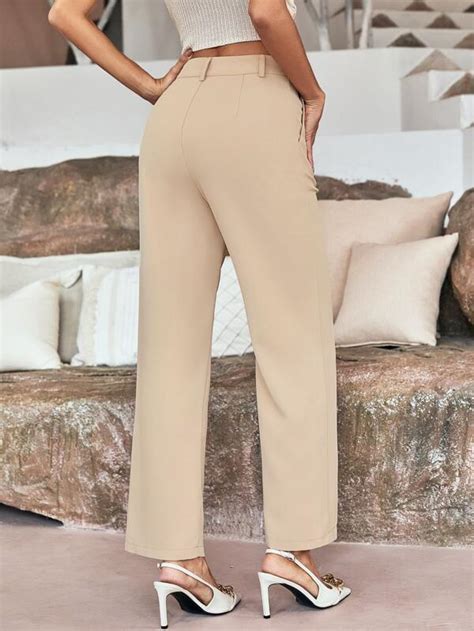 Shein Essnce High Waist Seam Detail Suit Pants Shein Eur