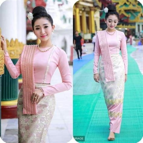 မြန်မာဝတ်စုံအကျီချုပ်ပုံဒီဇိုင်းလေးမျာ