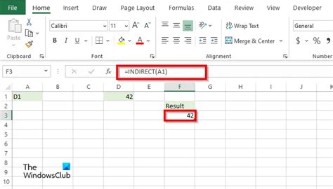 how to use the indirect function in excel