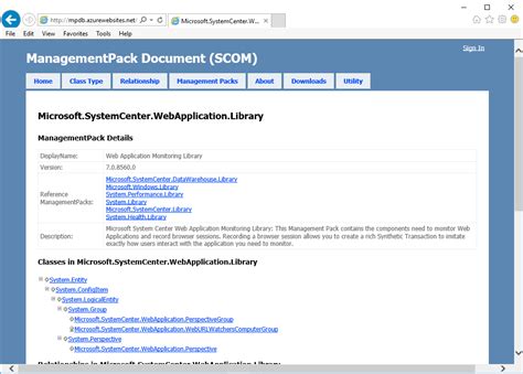 Scom Class Hierarchy And Management Pack Details Stefanrothnet