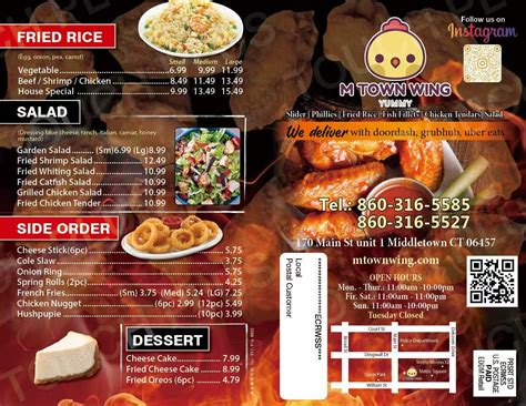 M Town Wing Self Service Restaurant Online Order Middletown Ct