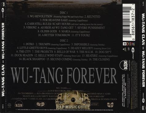 Wu Tang Clan Wu Tang Forever CD Rap Music Guide