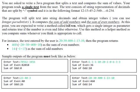 Solved You Are Asked To Write A Java Program That Splits A