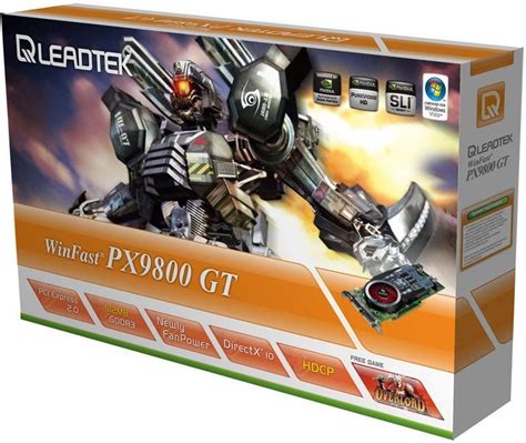 Leadtek Nvidia Geforce 9800gt 512mb Gddr3 256 Bit Graphics Card Px9800gt Za