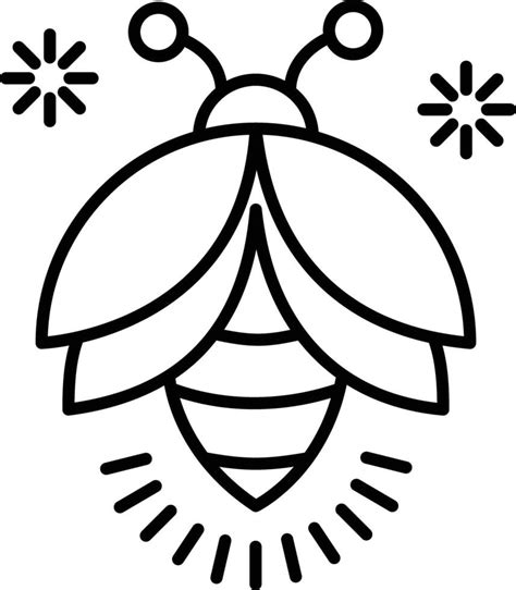 Firefly Outline Illustration 43104306 Vector Art At Vecteezy